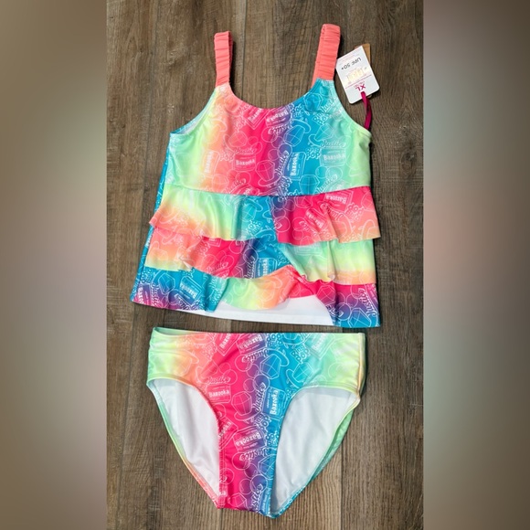 Justice | Swim | Justice Colorful Ruffle Bikini Set | Poshmark